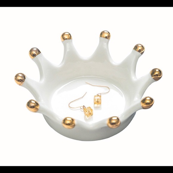 Storage & Organization | Ceramic Crown Multifunctional Tray | Poshmark